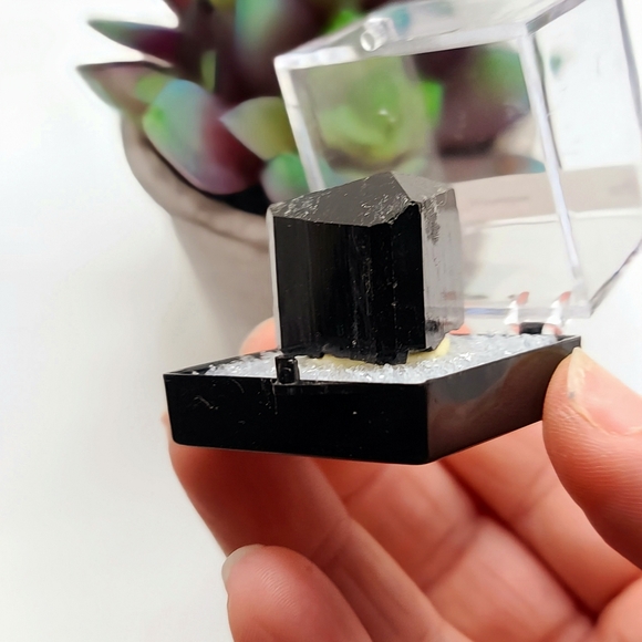 Accents | Schorl Tourmaline Crystal Mineral Thumbnail Specimen | Poshmark